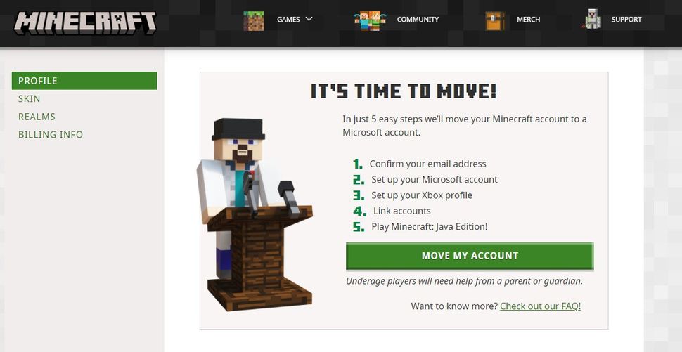 Minecraft guide: How to migrate your Mojang account to a Microsoft ...