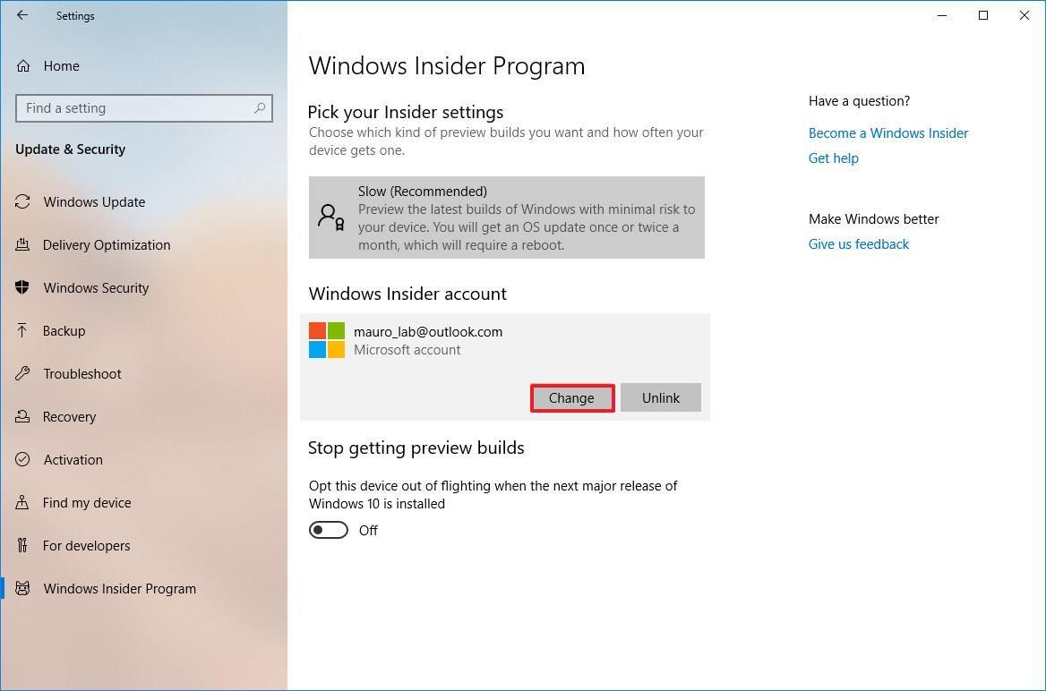 How to enroll PC into the Windows Insider Program with the May 2019 ...
