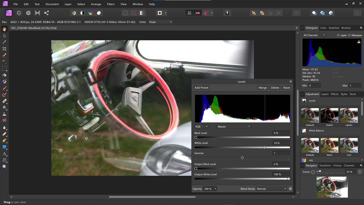 Affinity Photo review | Space