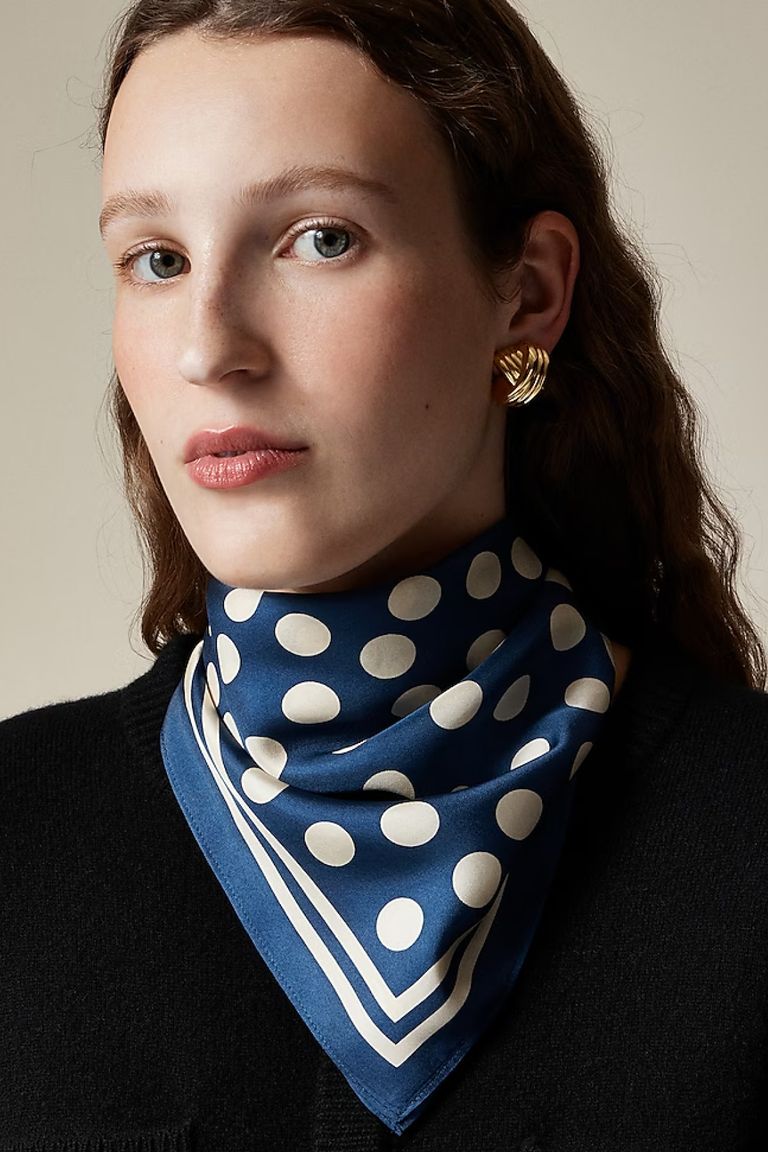 The Silk Scarf Trend Taking Over NYC Street Style | Marie Claire