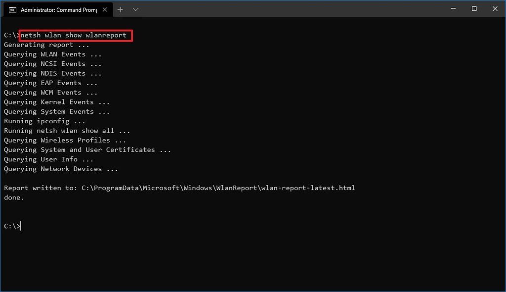 How to manage wireless networks with Command Prompt on Windows 10 ...