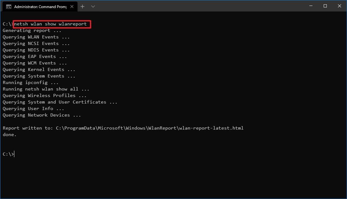 How to manage wireless networks with Command Prompt on Windows 10 ...