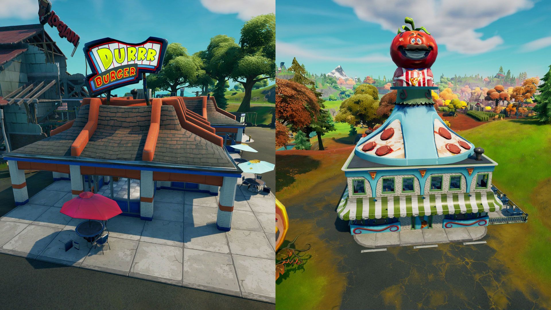 Fortnite Durrr Burger and Pizza Pit locations | GamesRadar+