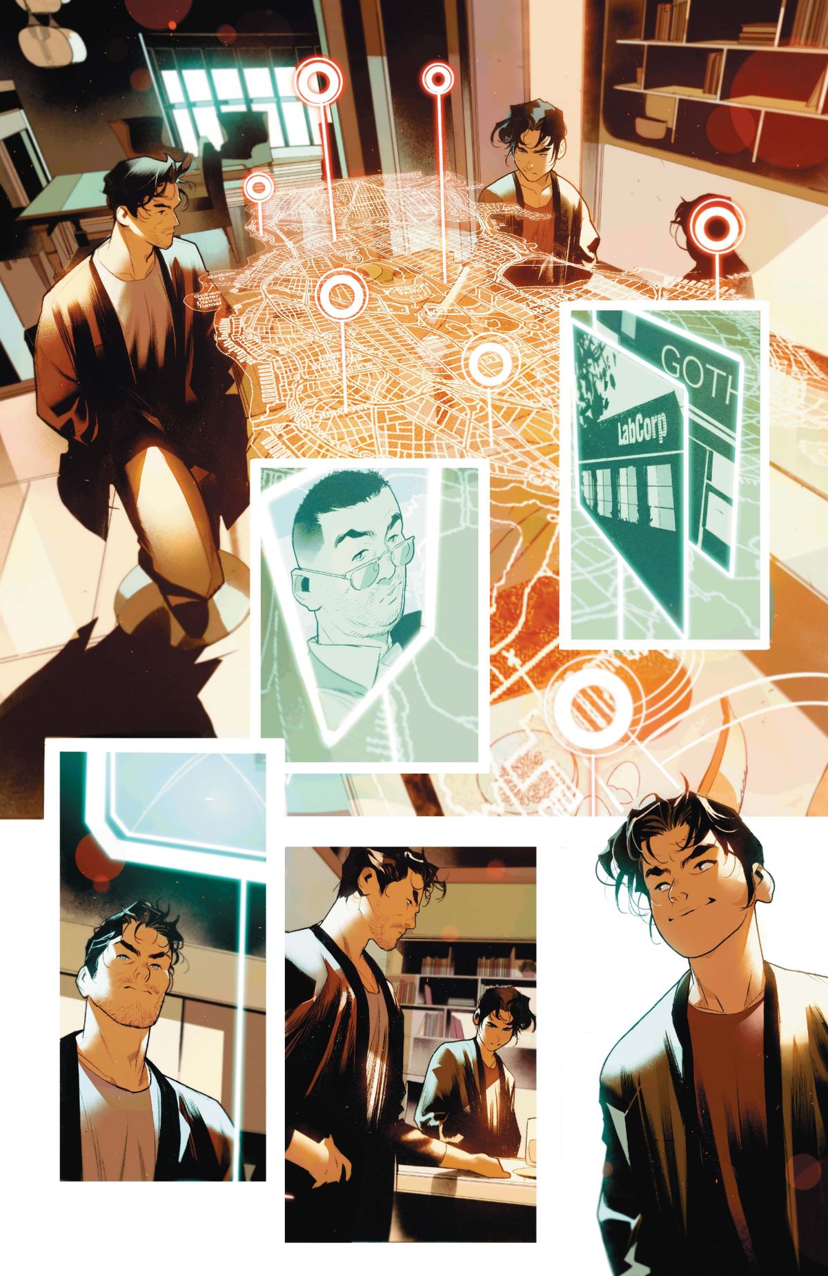 Bruce and Damian enjoy some family time while tackling the mystery of ...