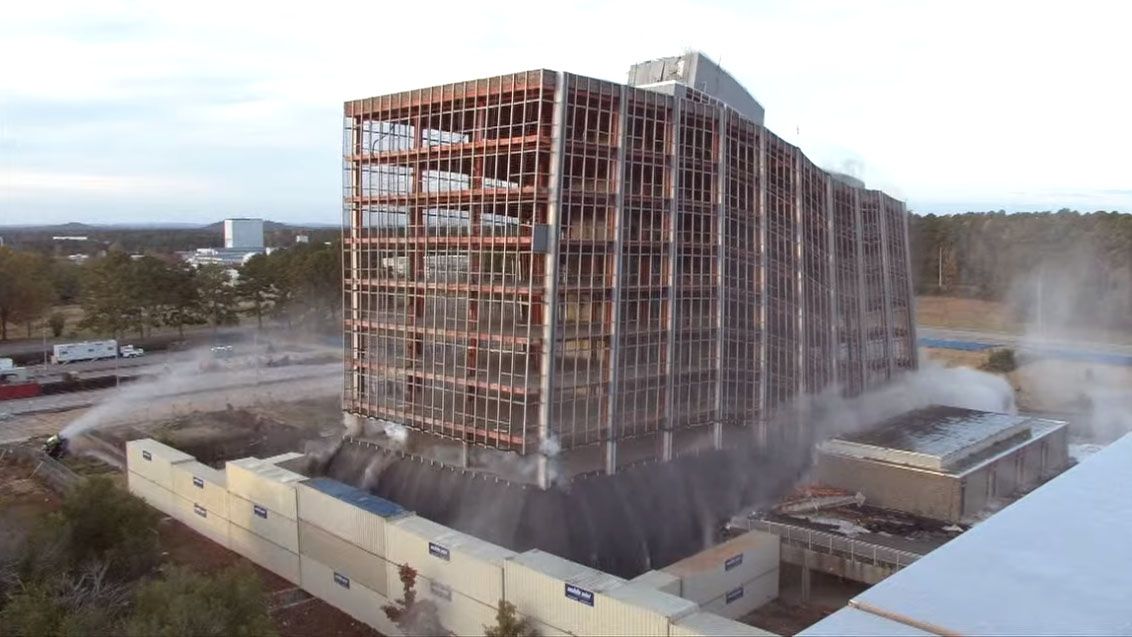 See NASA destroy its old Marshall Space Flight Center HQ in video | Space