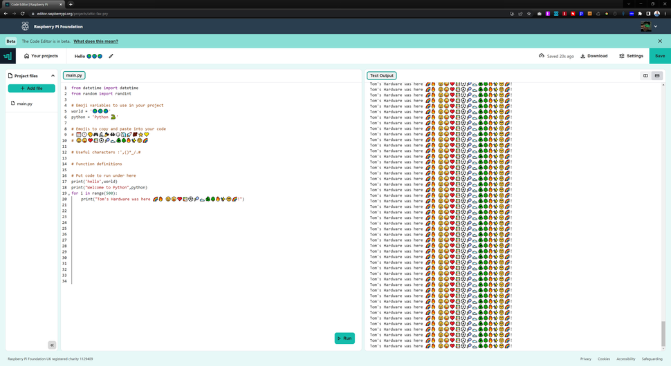 Raspberry Pi Launches Online Code Editor to Help Kids Learn | Tom's ...