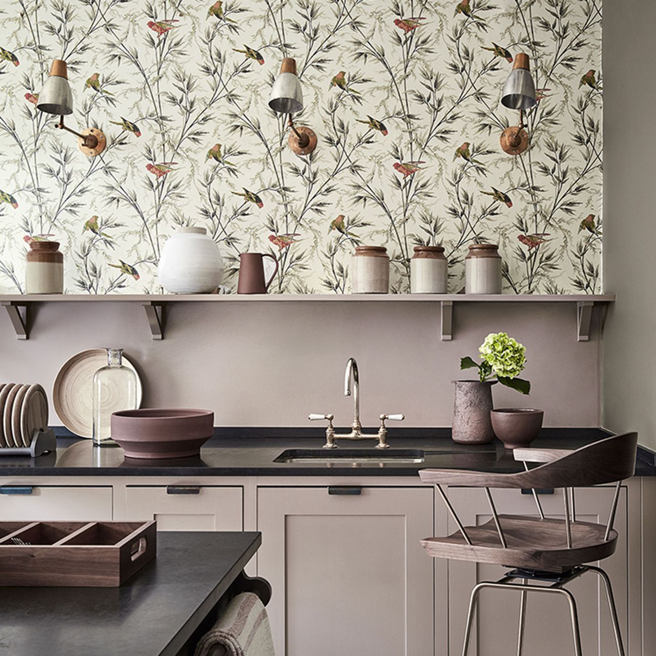 10 kitchen wallpaper decor ideas to spruce up your space | Ideal Home