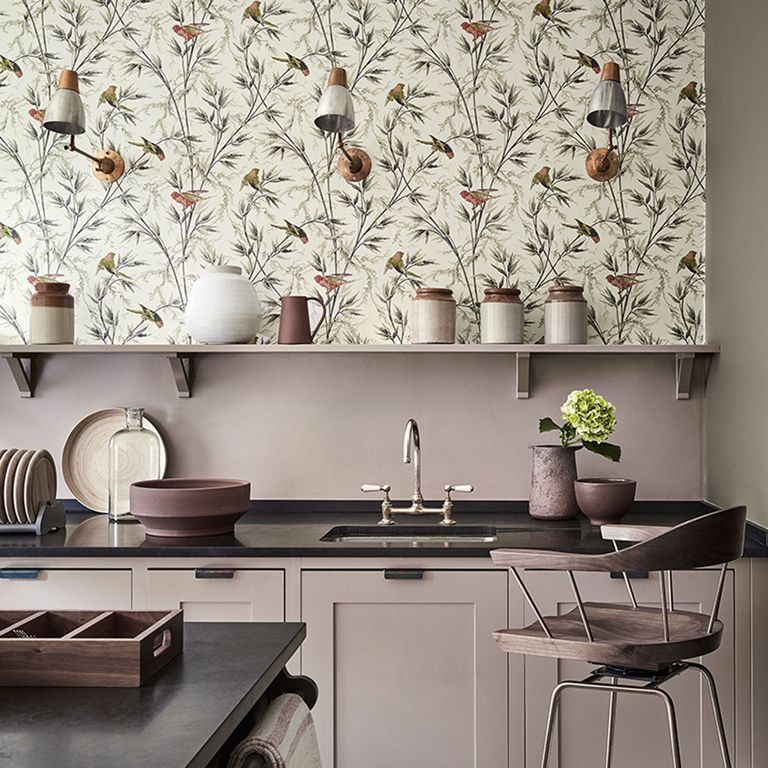 10 kitchen wallpaper decor ideas to spruce up your space | Ideal Home