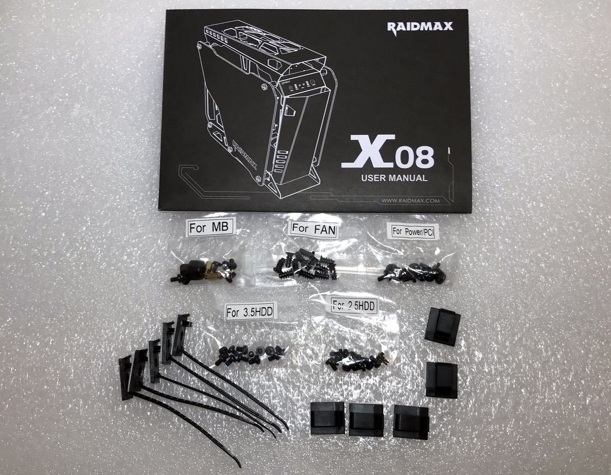 Raidmax X08 Hardware Installation and Test Configuration