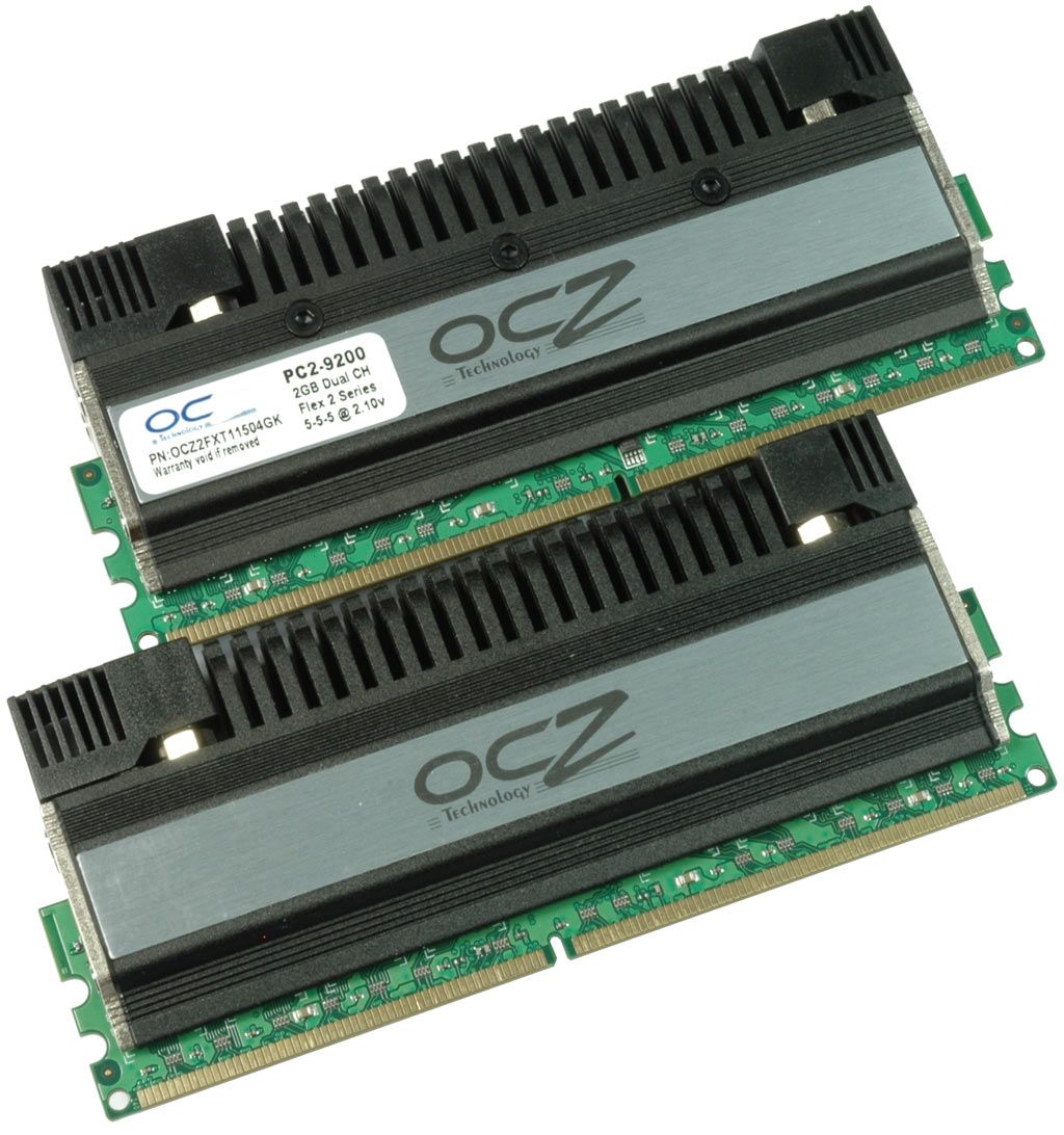 OCZ Flex II XLC PC2-9200 - Going For 4GB: DDR2-1066 Kit Round-Up | Tom ...