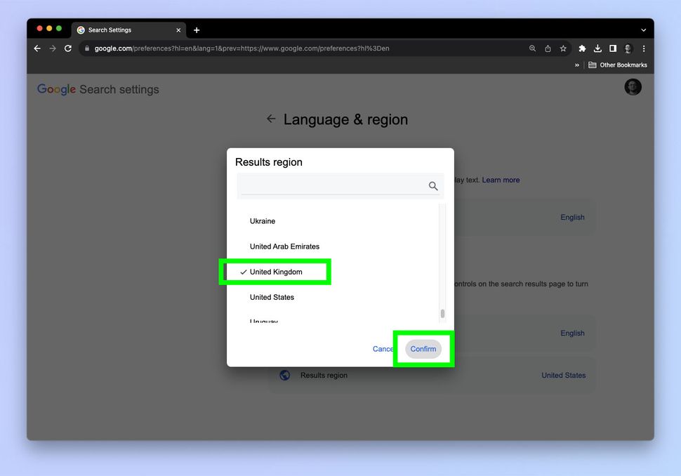 How to change region on Google Search | Tom's Guide
