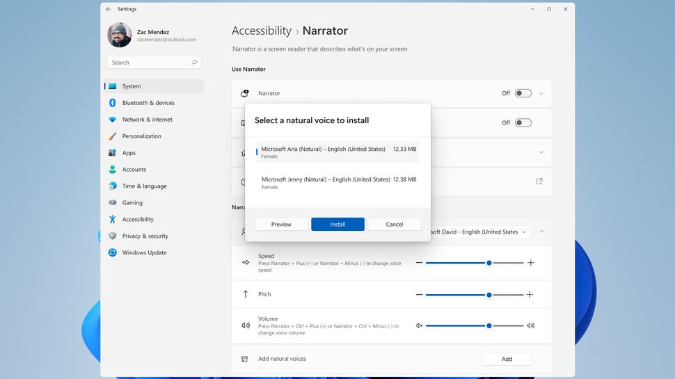 Windows 11 gets smart interface changes and new voices | TechRadar