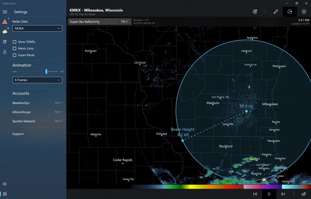 RadarScope review: An extremely detailed weather app on Windows 10 ...