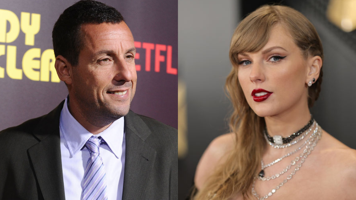 Adam Sandler "Gets a Little Jumpy" Around Taylor Swift | Marie Claire