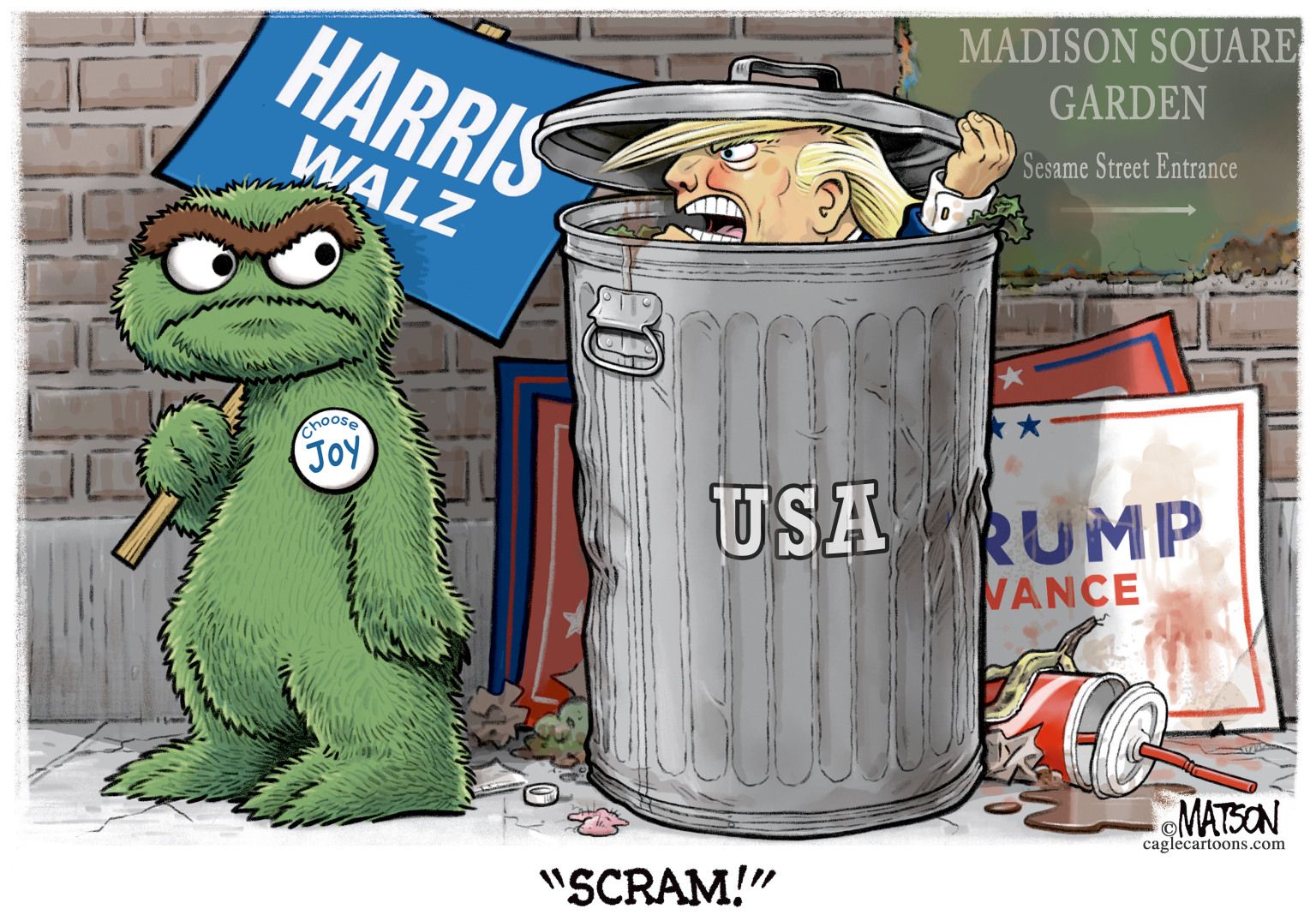 5 throwaway cartoons about garbage rhetoric | The Week