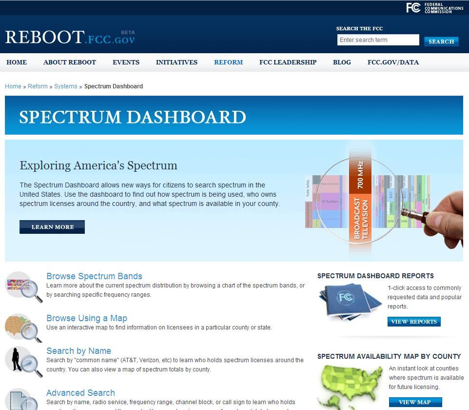 FCC Spectrum Dashboard Goes Prime Time | TV Tech