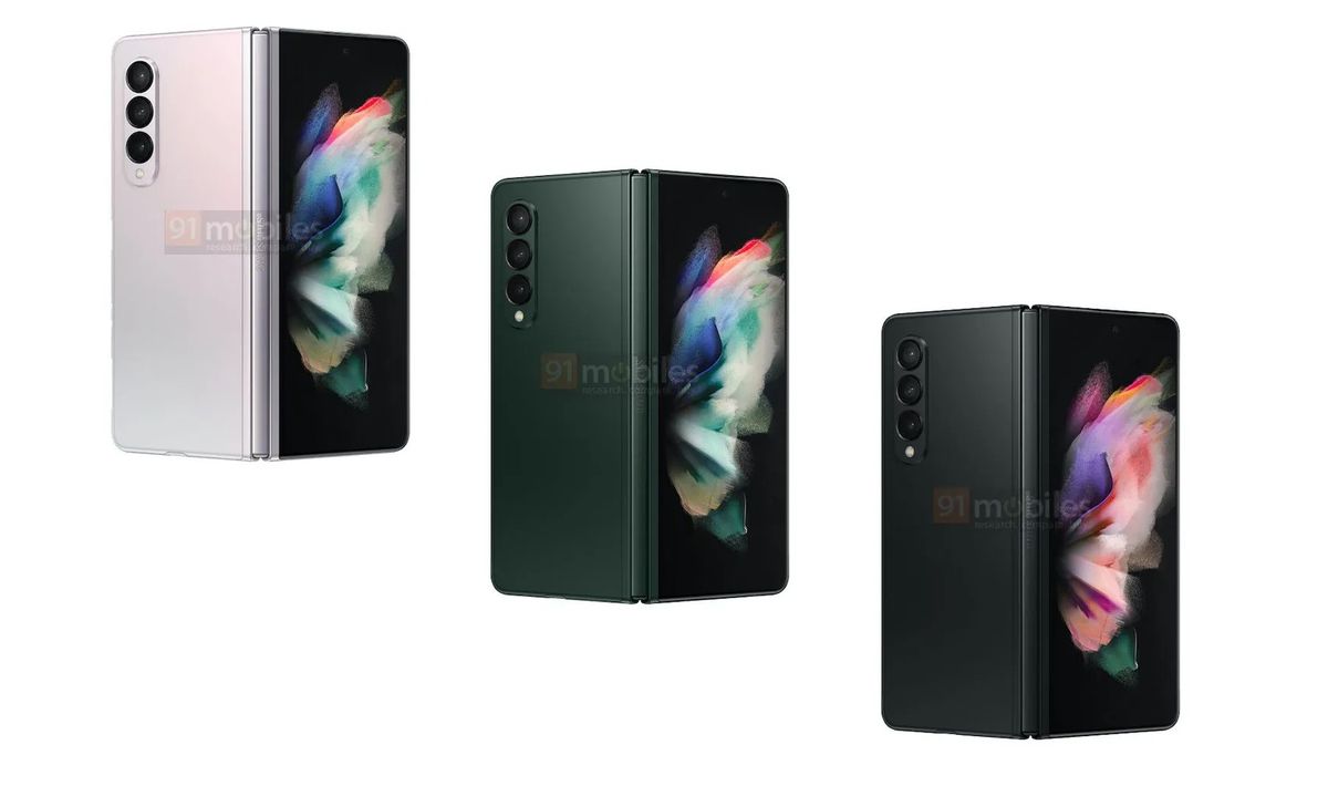 Samsung Galaxy Z Fold 3 and Z Flip 3 renders show final design and lots ...