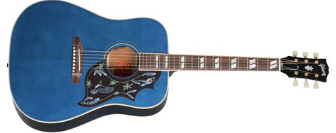 Gibson gives the Hummingbird a Bluebonnet makeover for Miranda Lambert ...