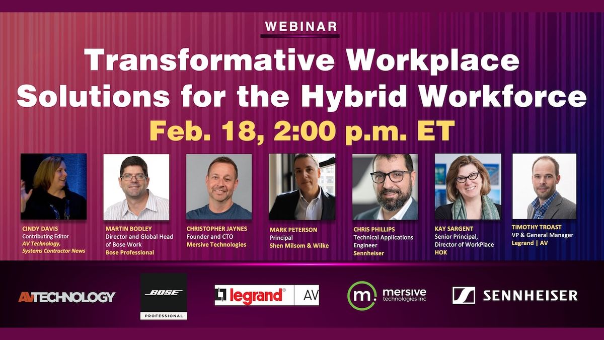 Free Webinar: Transformative Workplace Solutions for the Hybrid Workforce | AVNetwork