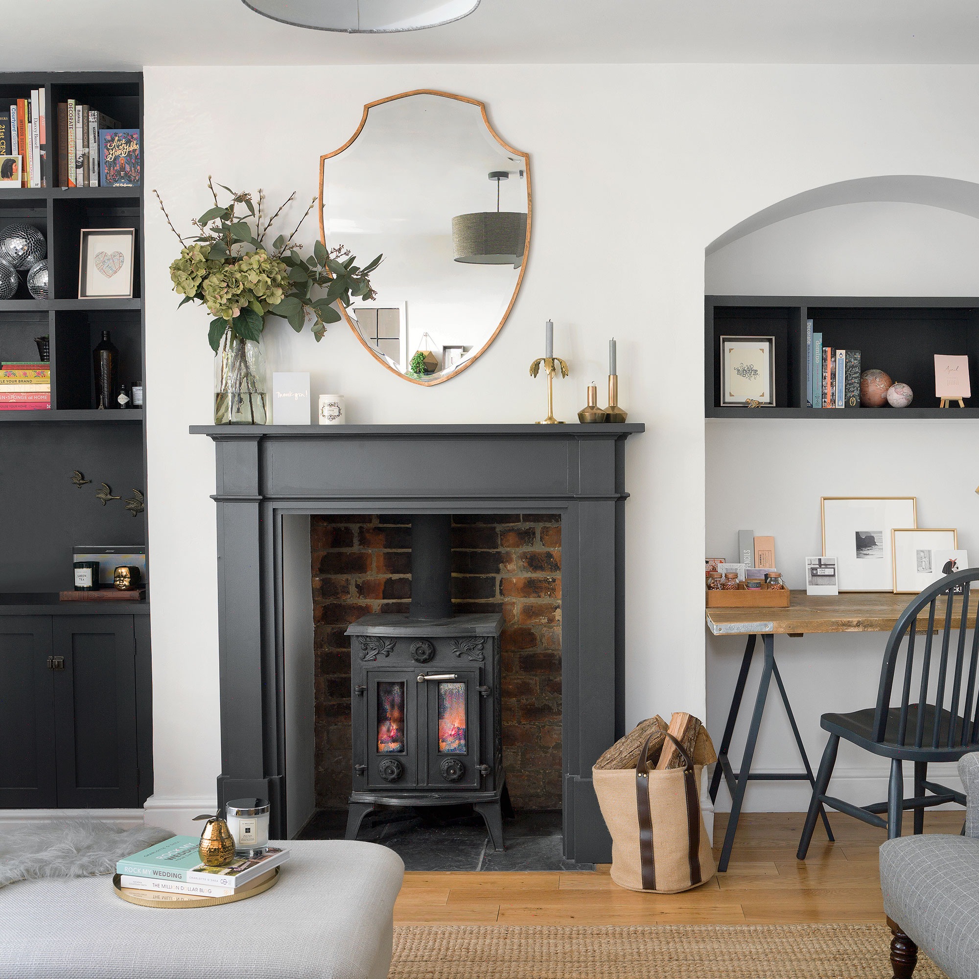 Wood Stove Hearth Designs Ideas