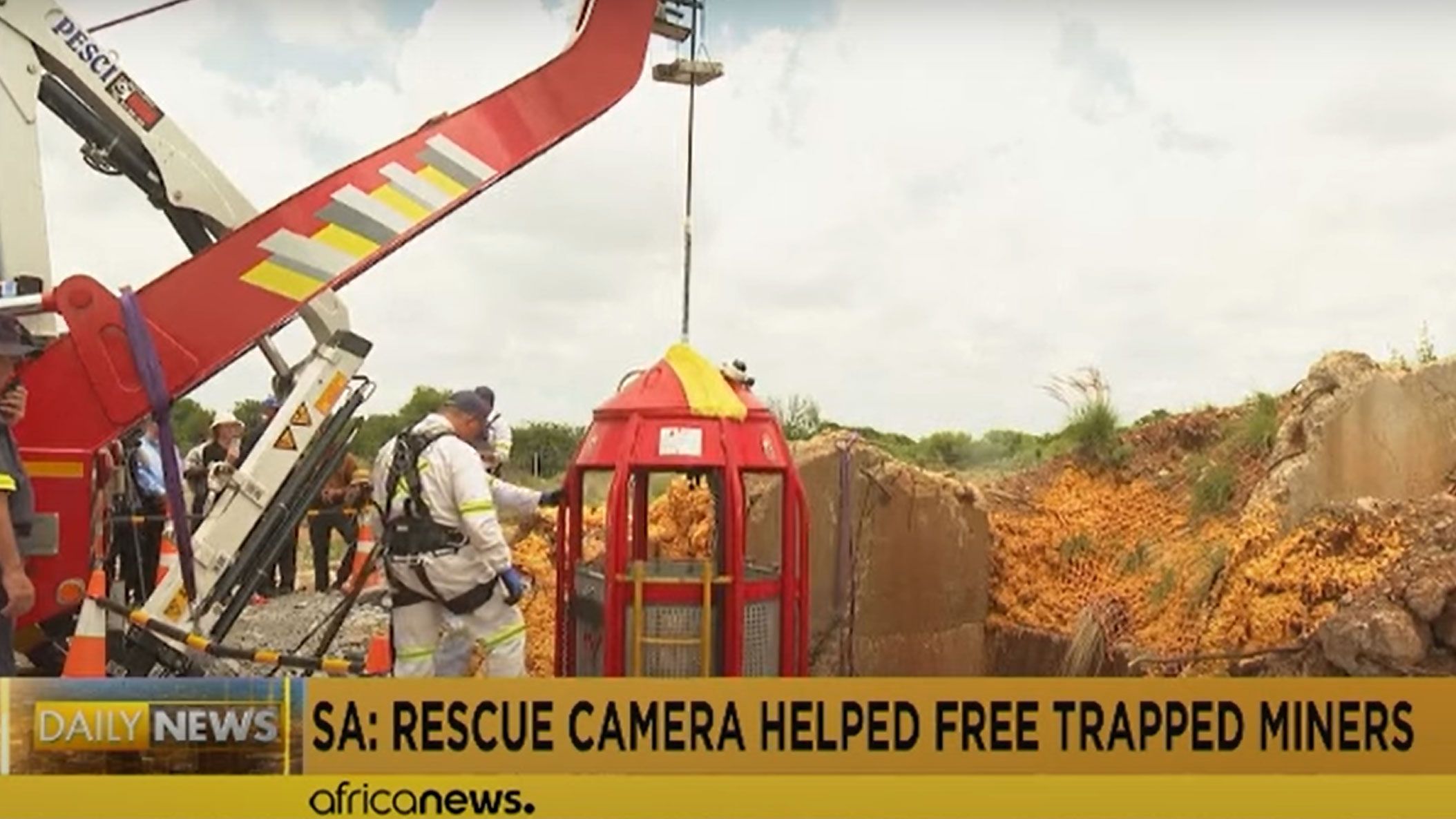 Special rescue camera discovers hundreds of illegal miners trapped down ...