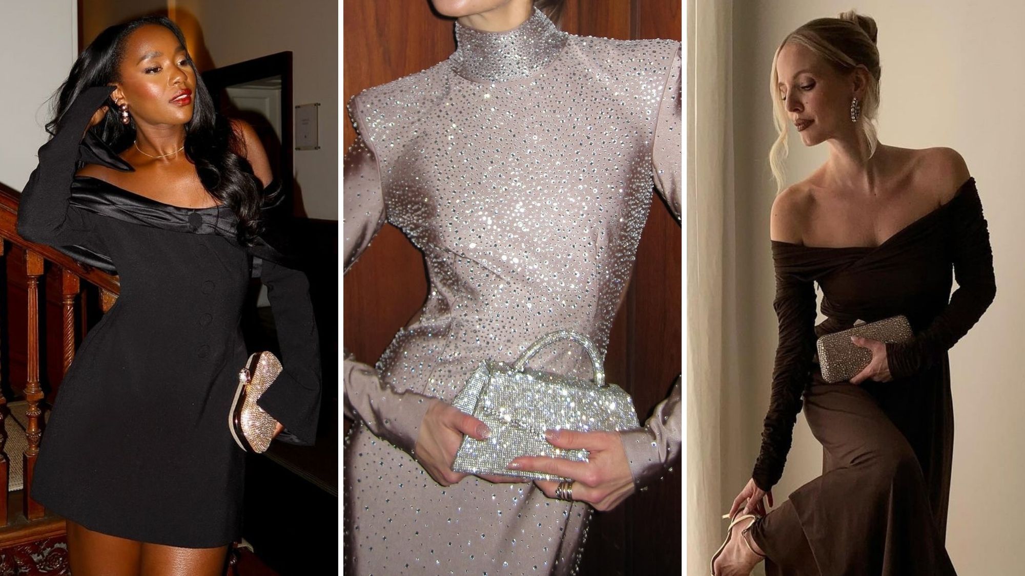 These are without a doubt the best (and chicest) party bags to carry ...