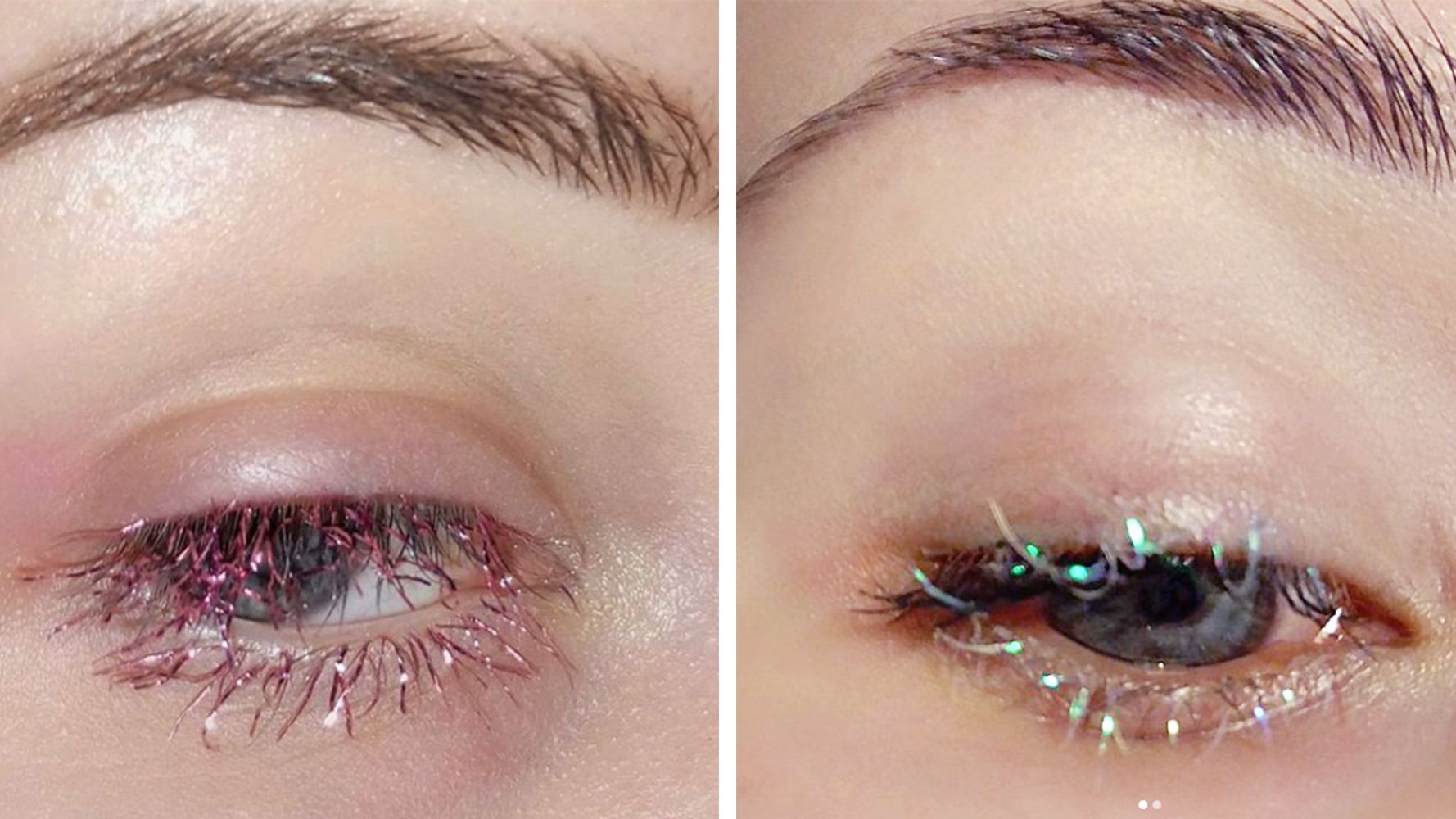 I Can't Stop Staring at These Glittery Tinsel Lashes | Marie Claire