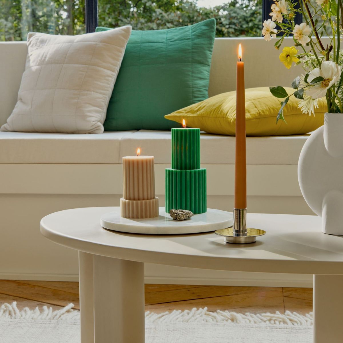 Sculptural pillar candles are popping up everywhere | Ideal Home