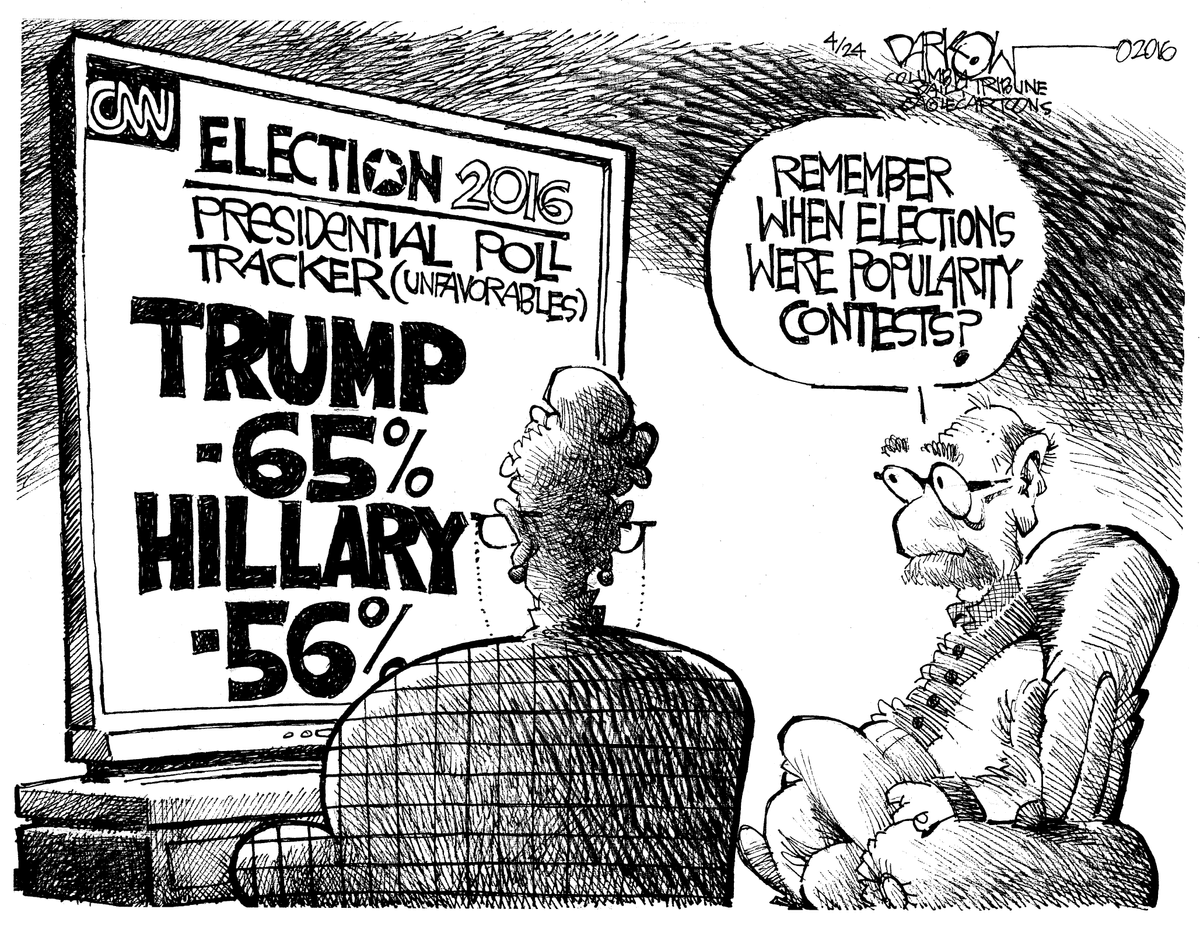 Political Cartoon U.S. Election Unpopularity 2016 | The Week
