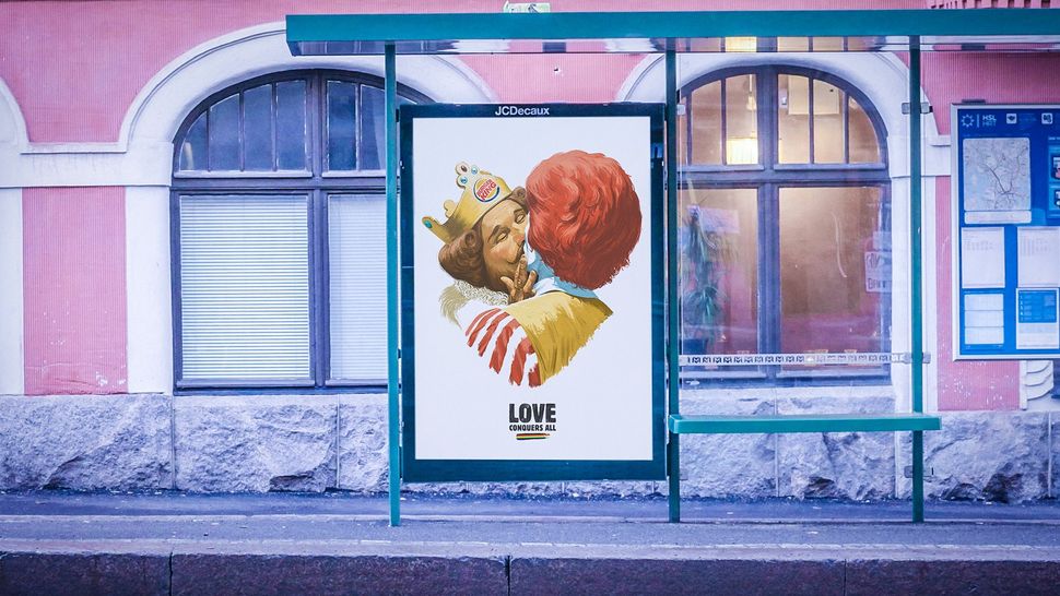 McDonald's and Burger King kiss and make up | Creative Bloq