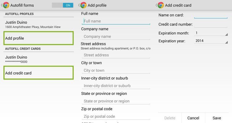 How to use autofill forms in Chrome | Android Central