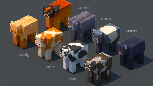 We're getting a warm and a cold cow in Minecraft, and even though it's ...