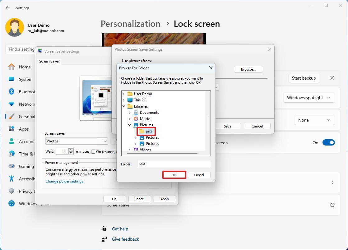 How to create custom screensaver from your favorite images on Windows ...