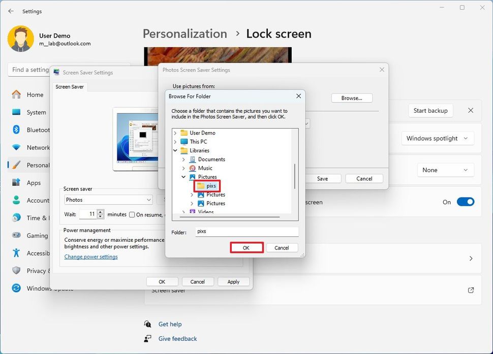 How to create custom screensaver from your favorite images on Windows ...