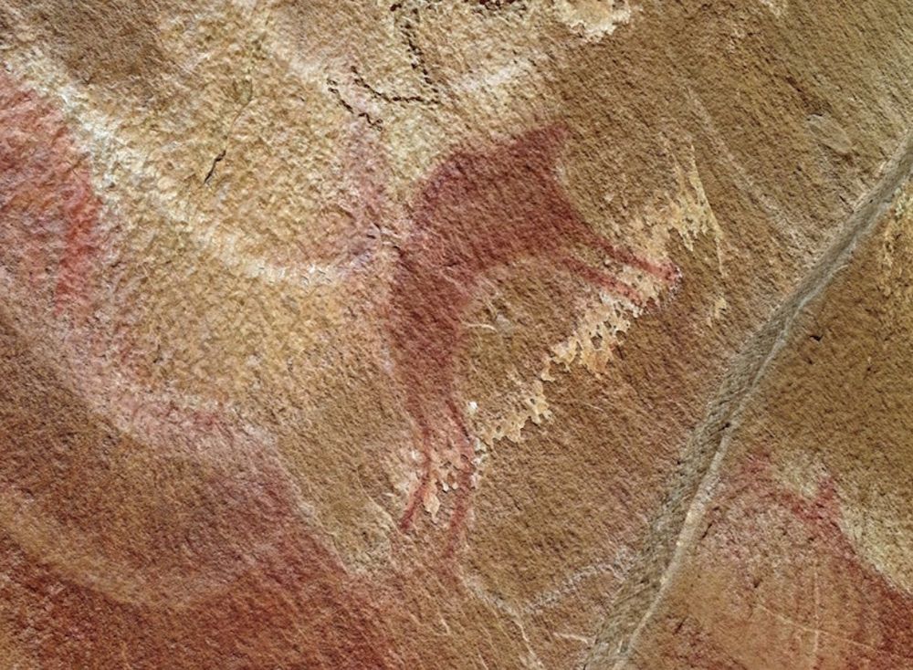 Photos: 'Winged monster' rock art in Black Dragon Canyon | Live Science