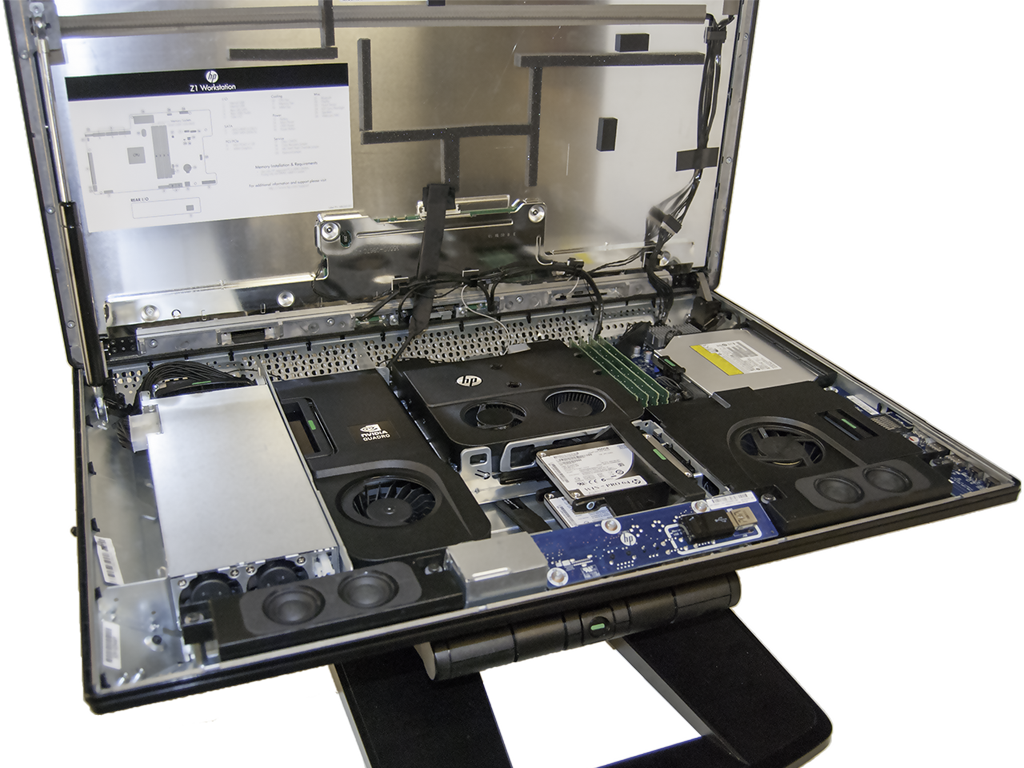 HP Z1 All-In-One Workstation: What It Looks Like Inside