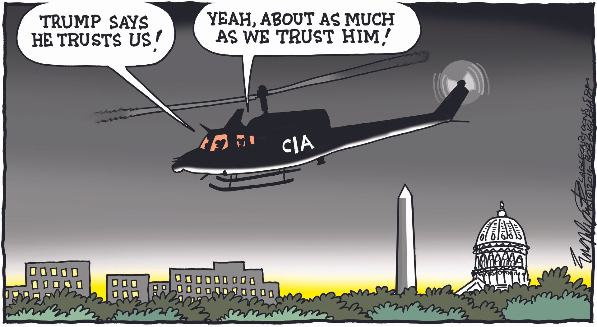 Political cartoon U.S. Donald Trump CIA | The Week