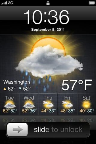 Lock Screen Weather app adds weather to the iPhone Lock screen | iMore