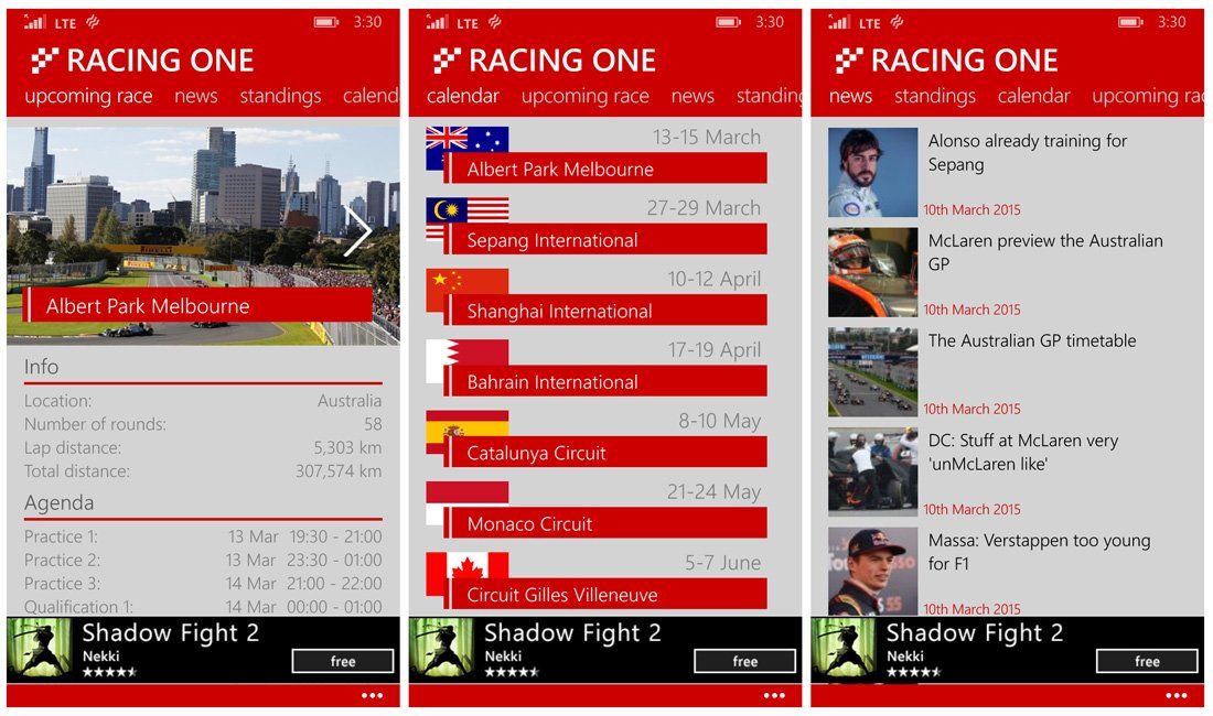 Top Windows Phone apps for keeping track with Formula One Racing ...