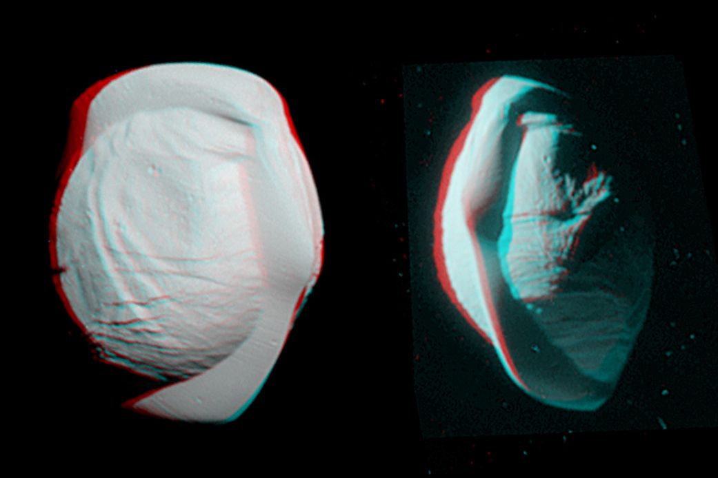 Cassini Says Farewell to Saturn's Delicious 'Ravioli' Moon Pan | Space