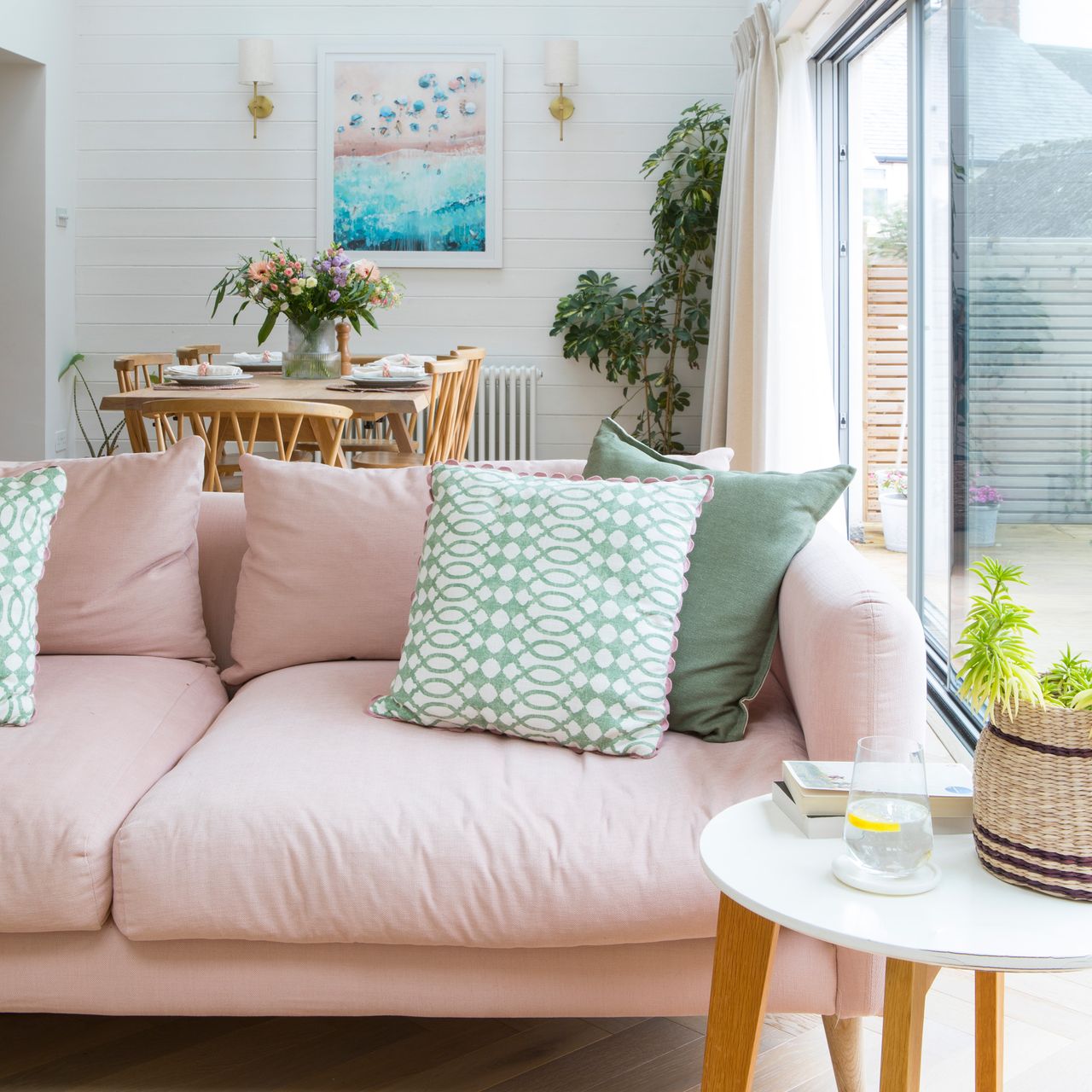This family created a beautiful pastel-coloured coastal home | Ideal Home