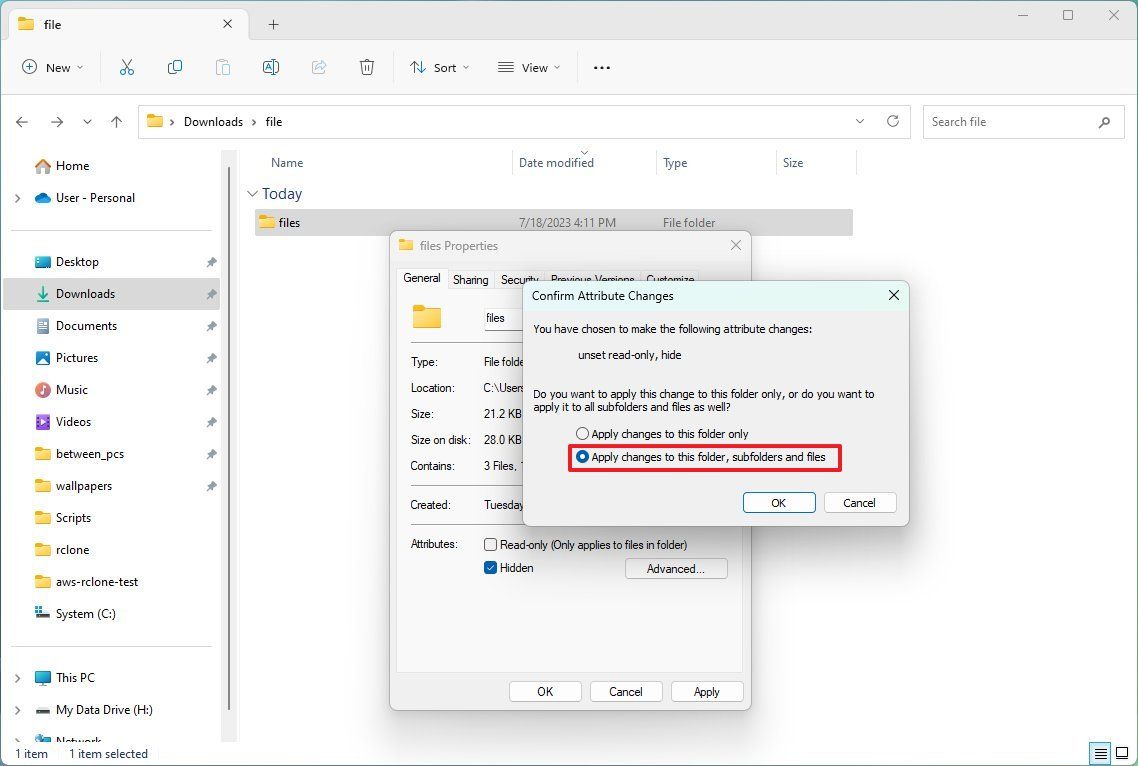 How to hide (or unhide) files on Windows 11 | Windows Central