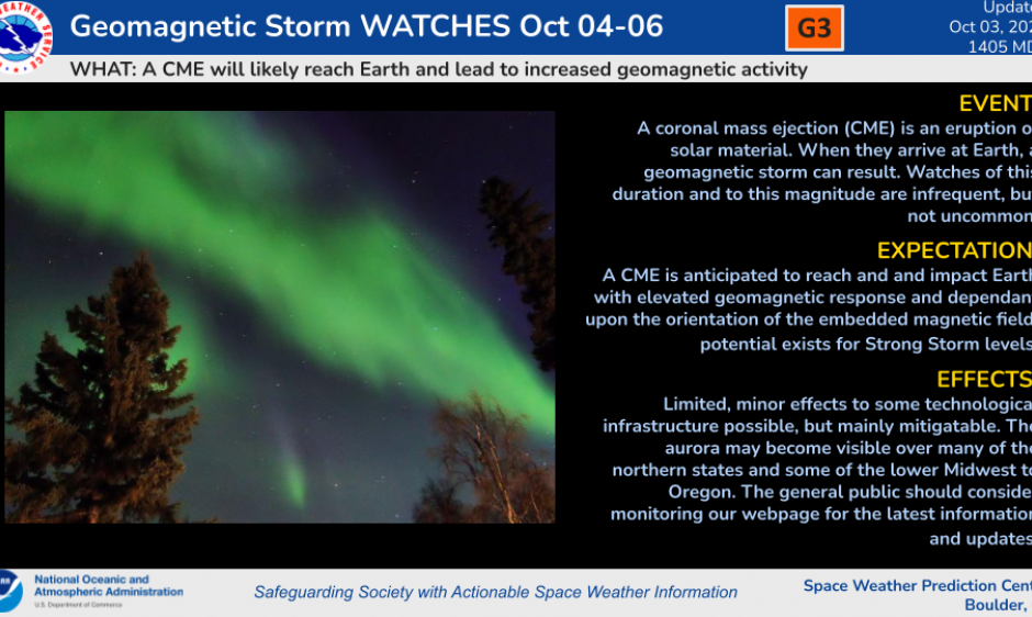 Aurora alert — strong geomagnetic storm could spark spectacular ...