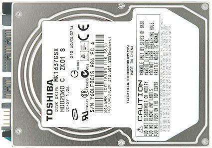 Toshiba MK1637GSX - 160 GB, 5400 RPM - Notebook HDDs Deluxe: 160 GB by ...
