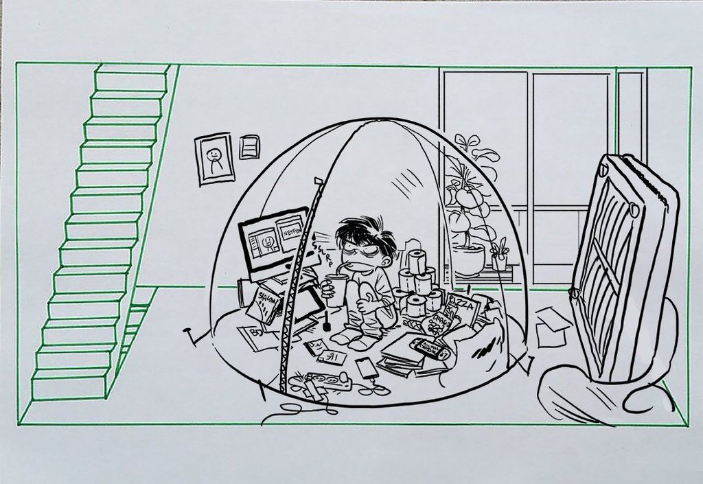 Illustrators depict their perfect self-isolation scenario | Creative Bloq