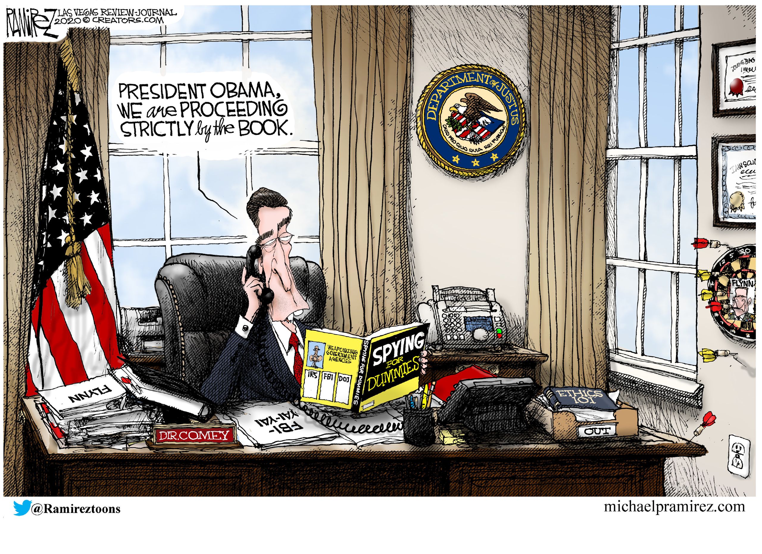 Political Cartoon U.S. James Comey Obama Flynn CIA | The Week