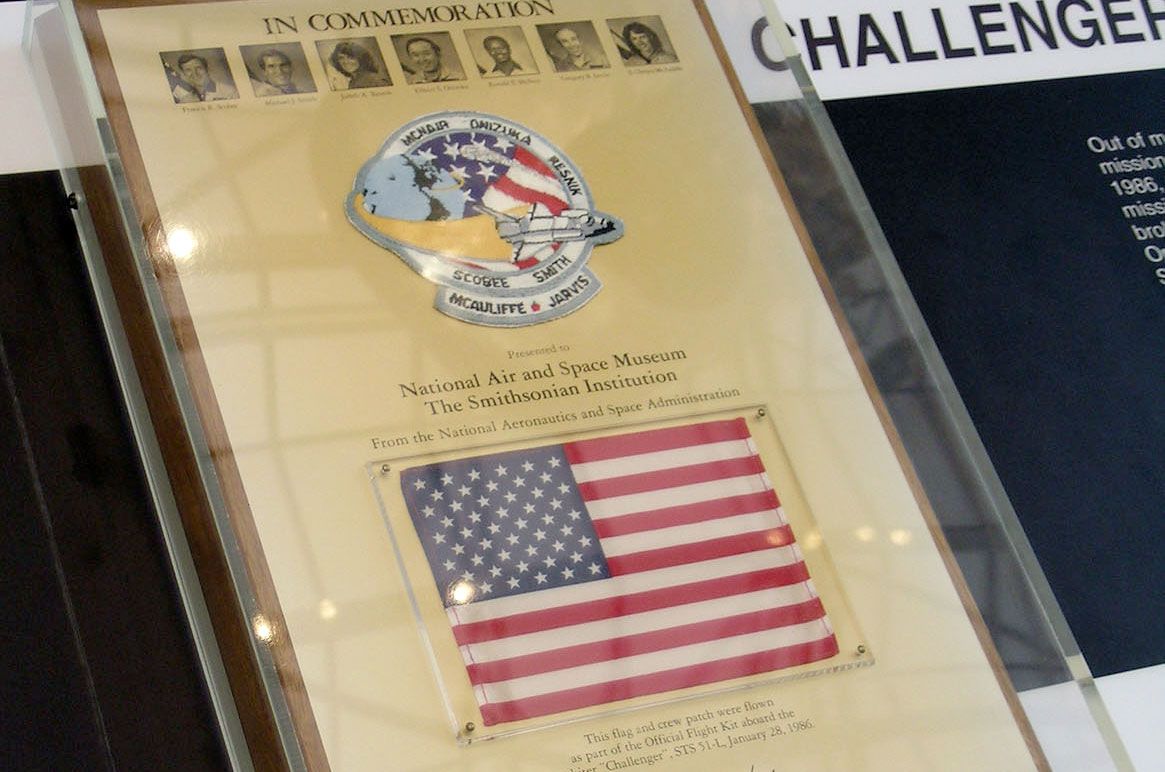 Space Shuttle Challenger's Fallen Flags and Mission Patches, 30 Years ...