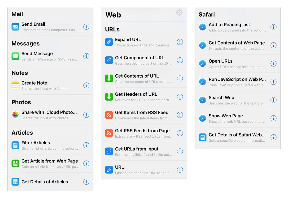 All the Shortcuts actions: Apple apps | iMore