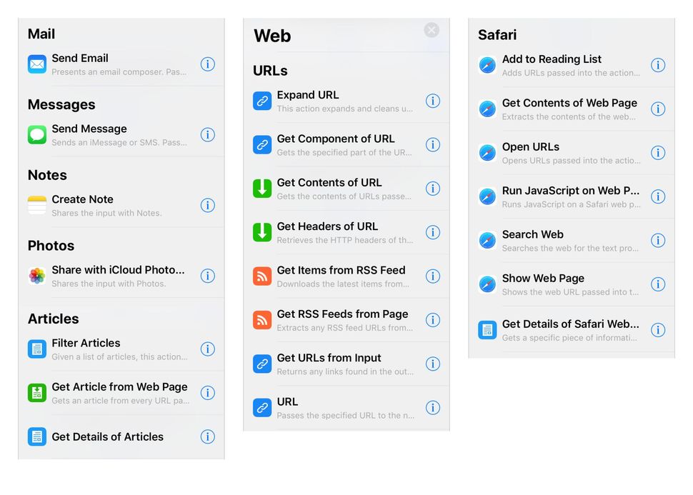 All the Shortcuts actions: Apple apps | iMore