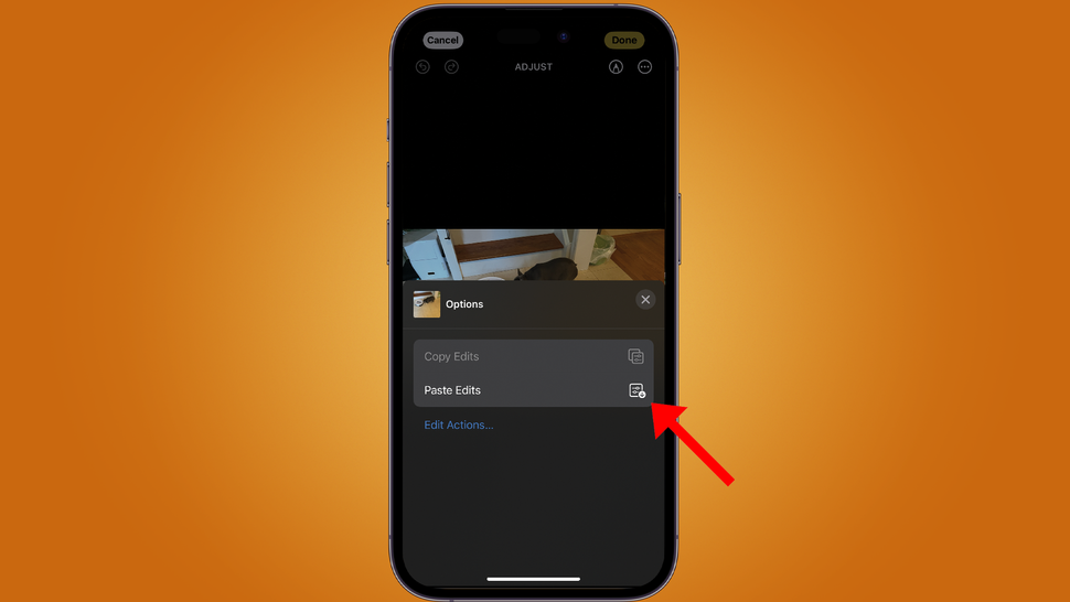 How to copy and paste edits on iPhone | TechRadar